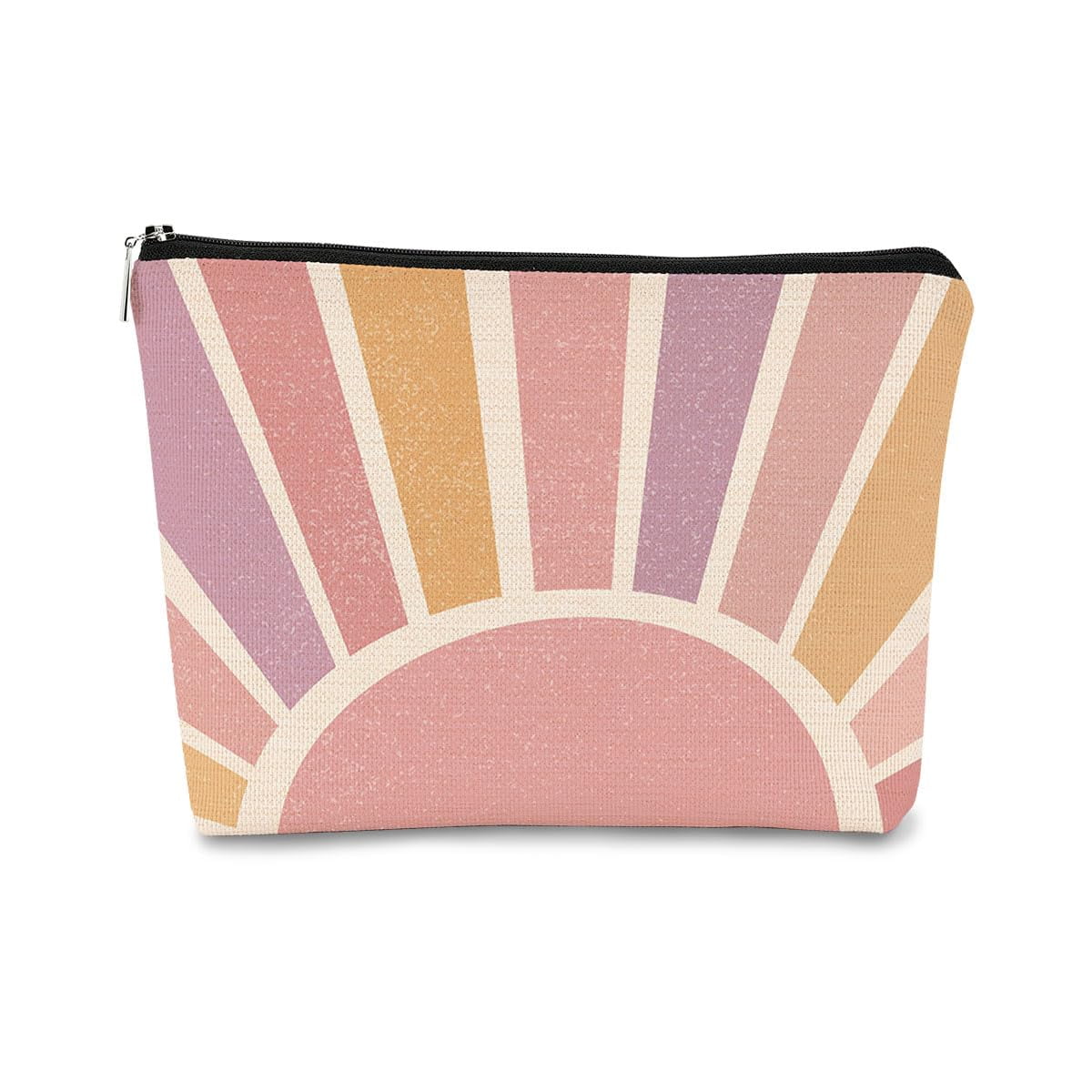 BARPERY Boho Gifts Small MMF7 Pink Makeup Bag - Boho Sunshine Cosmetic Bag, Bohemian Makeup Bag ...
