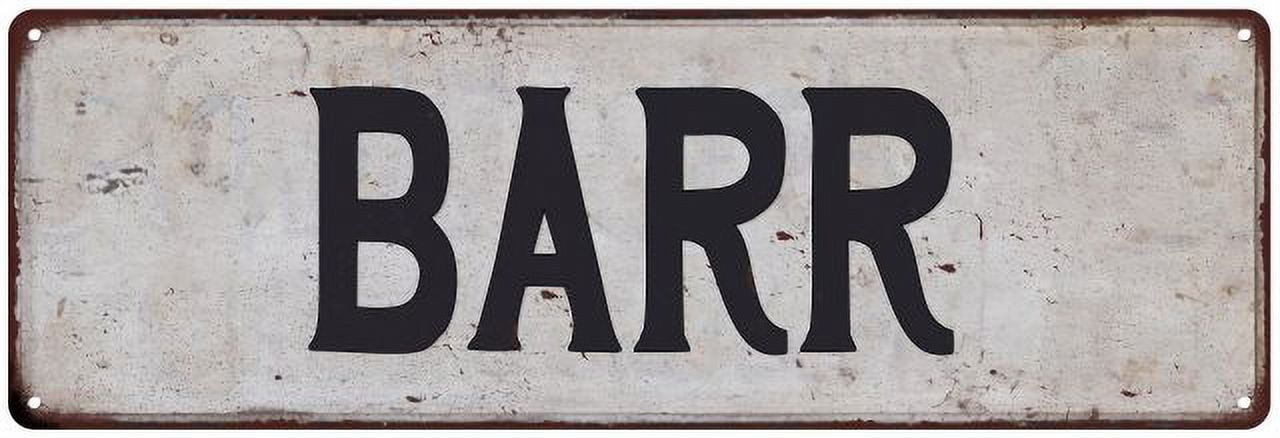 BARR Vintage Look Rustic Chic Metal Sign 8x24 108240036116 - Walmart.com