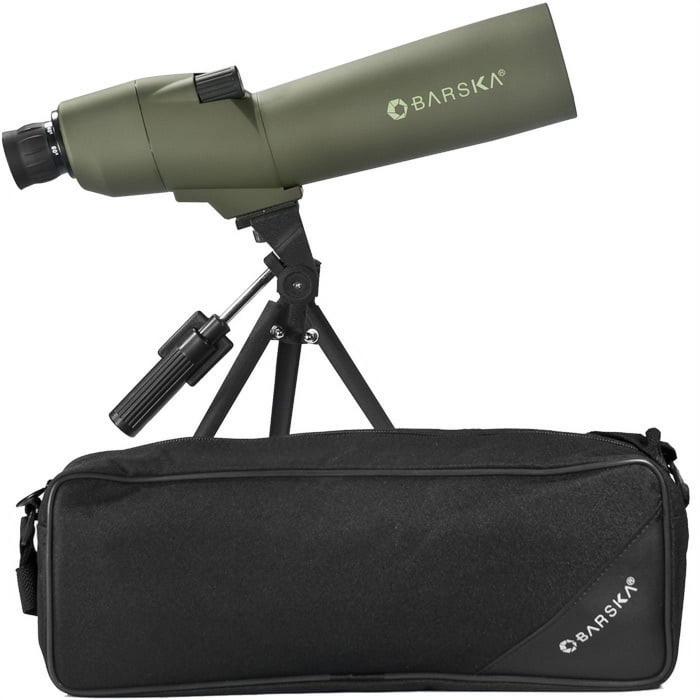 BARSKA 20-60 x 60mm Straight Zoom Spotting Scope Porro Prism BK-7 with ...