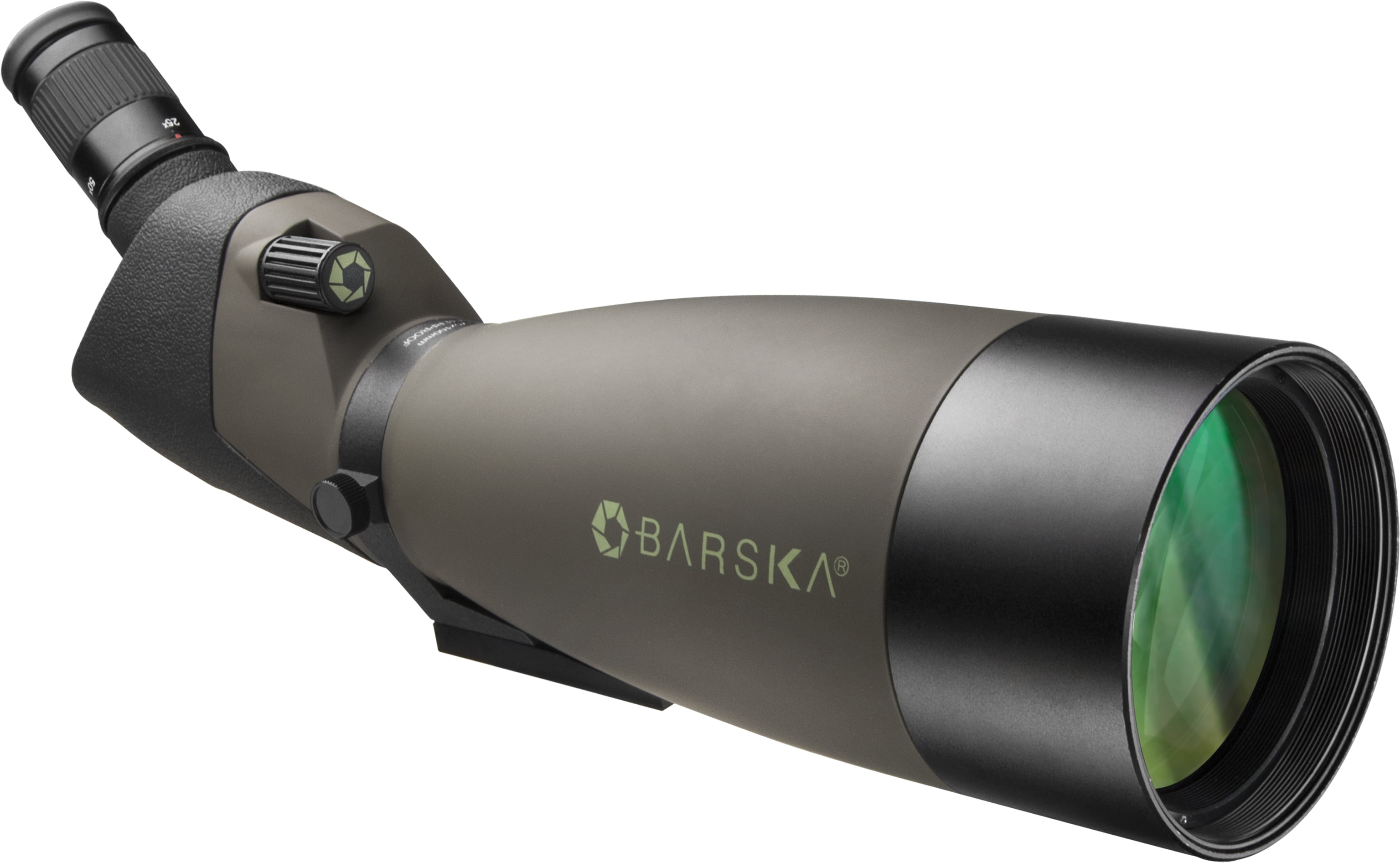 BARSKA 25-75x 100mm Angled Eyepiece Spotting Scope Porro BAK-4 Prisms ...