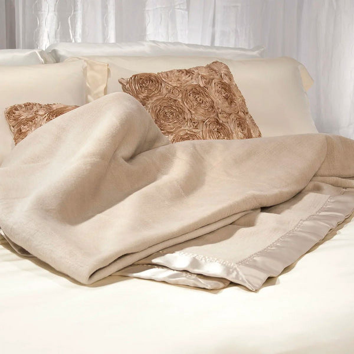BARSKA Aus Vio Silk Blanket - Taupe - Walmart.com