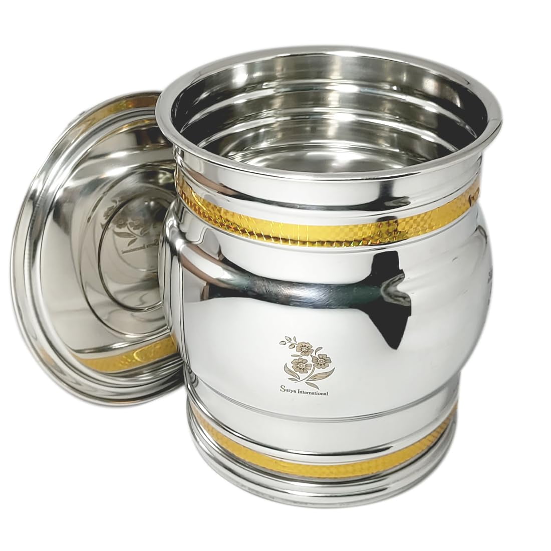 BARTAN HUB Stainless Steel Storage Container 25 kG Steel Kothi Steel ...