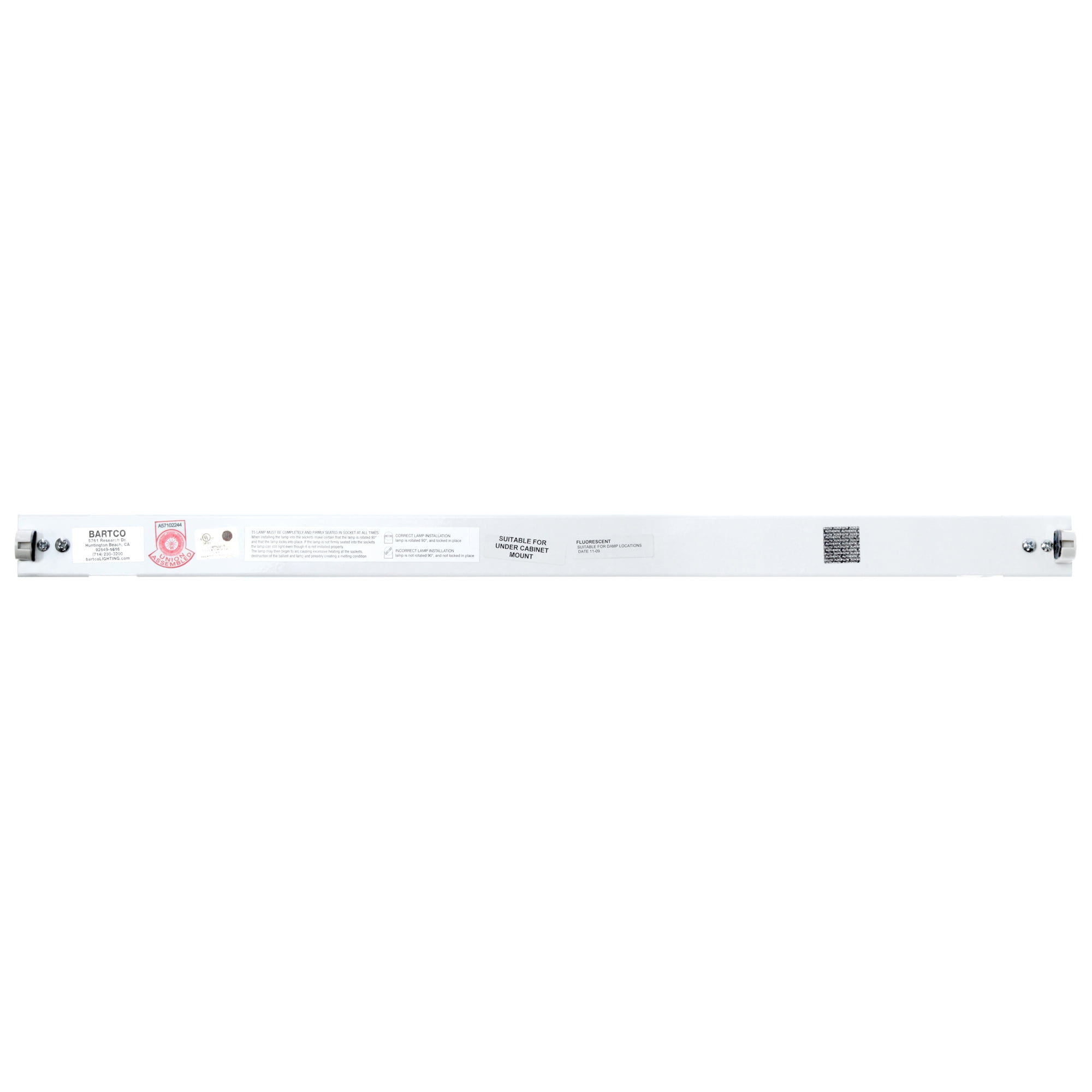 BARTCO MIT5-1T21-120ECO LINEAR T5 LOW PROFILE FLUORESCENT WITH DIMMING ...