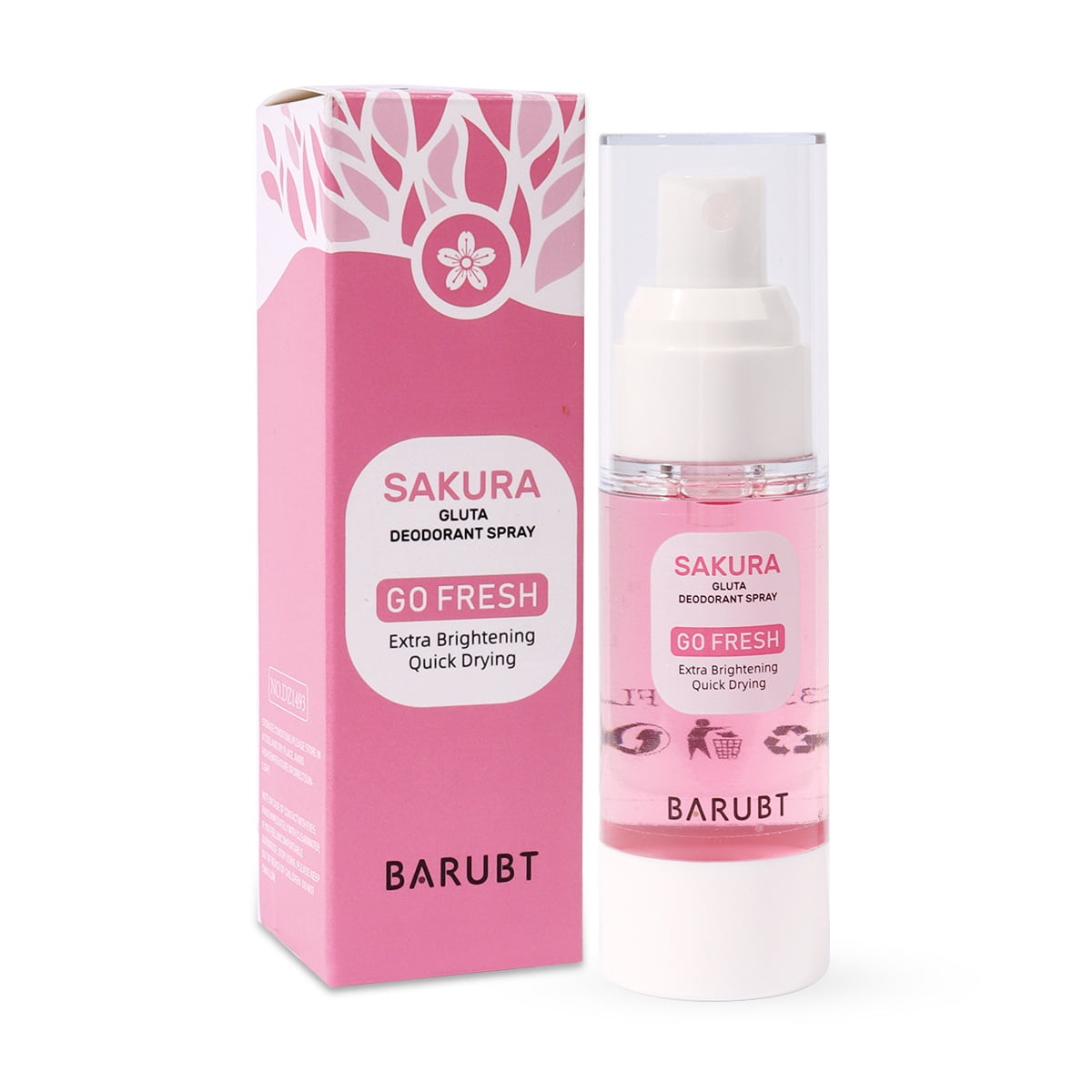 BARUBT Sakura Deodorant Spray for Body Odor Removal, Long-lasting ...