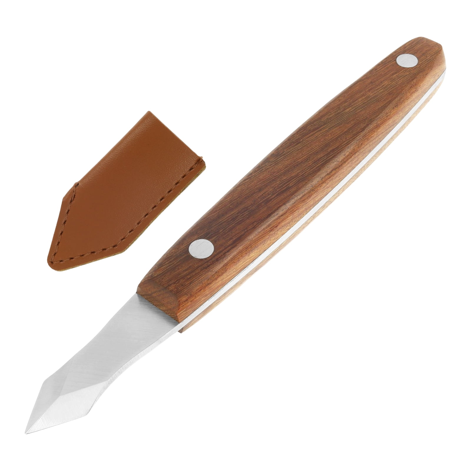 BASCET Double Beveled Blade Marking Knife With Faux Leather Sheath High ...