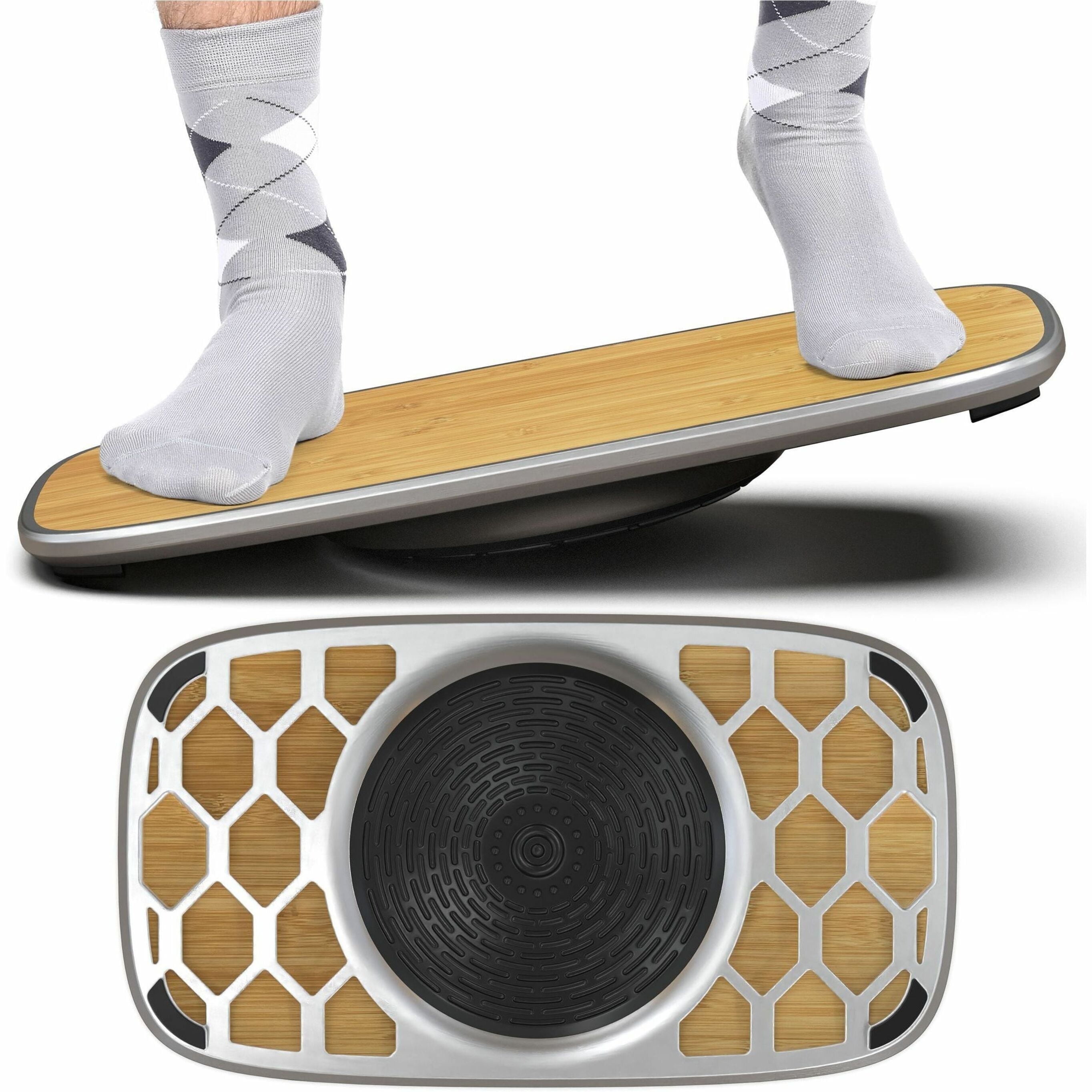 UNCAGED ERGONOMICS BASE+ Standing Desk Balance Board, Bamboo and ...