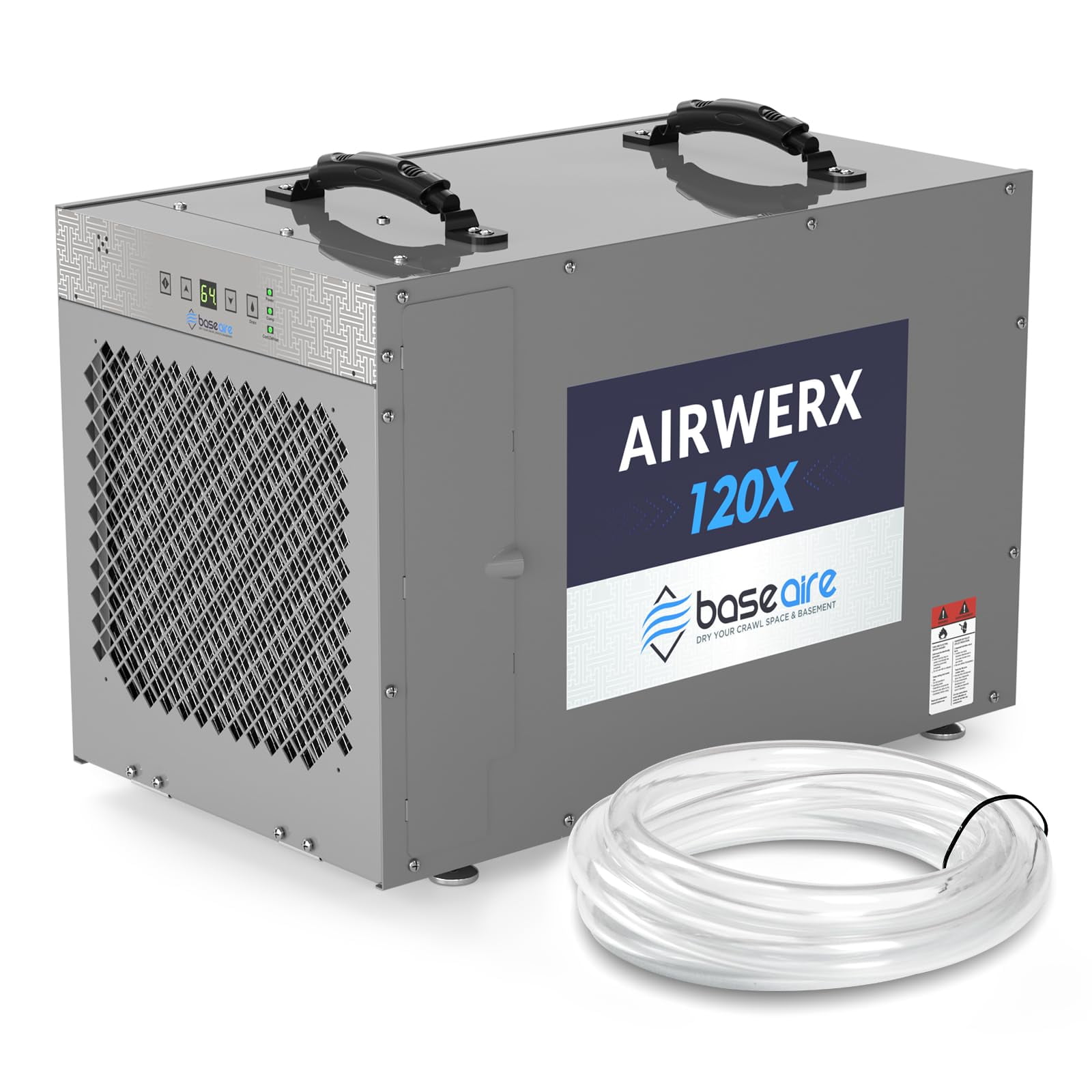 BASEAIRE 235 Pints Crawl Space Commercial Dehumidifier with Pump ...