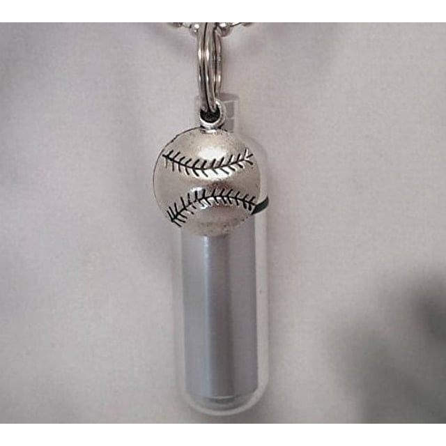 BASEBALL CREMATION URN with Laser Engraved HEART - Includes Velvet ...