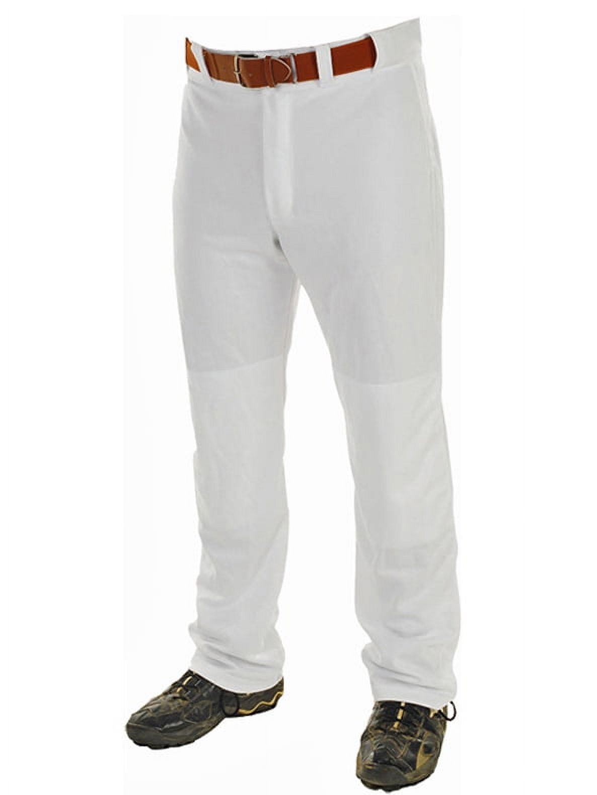 Martin Sports Youth Open Hem Bottom Baggy Baseball Pant, White, YS ...