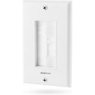 Construct Pro Brush Wall Plate Cable Management Pass-Through Device ...