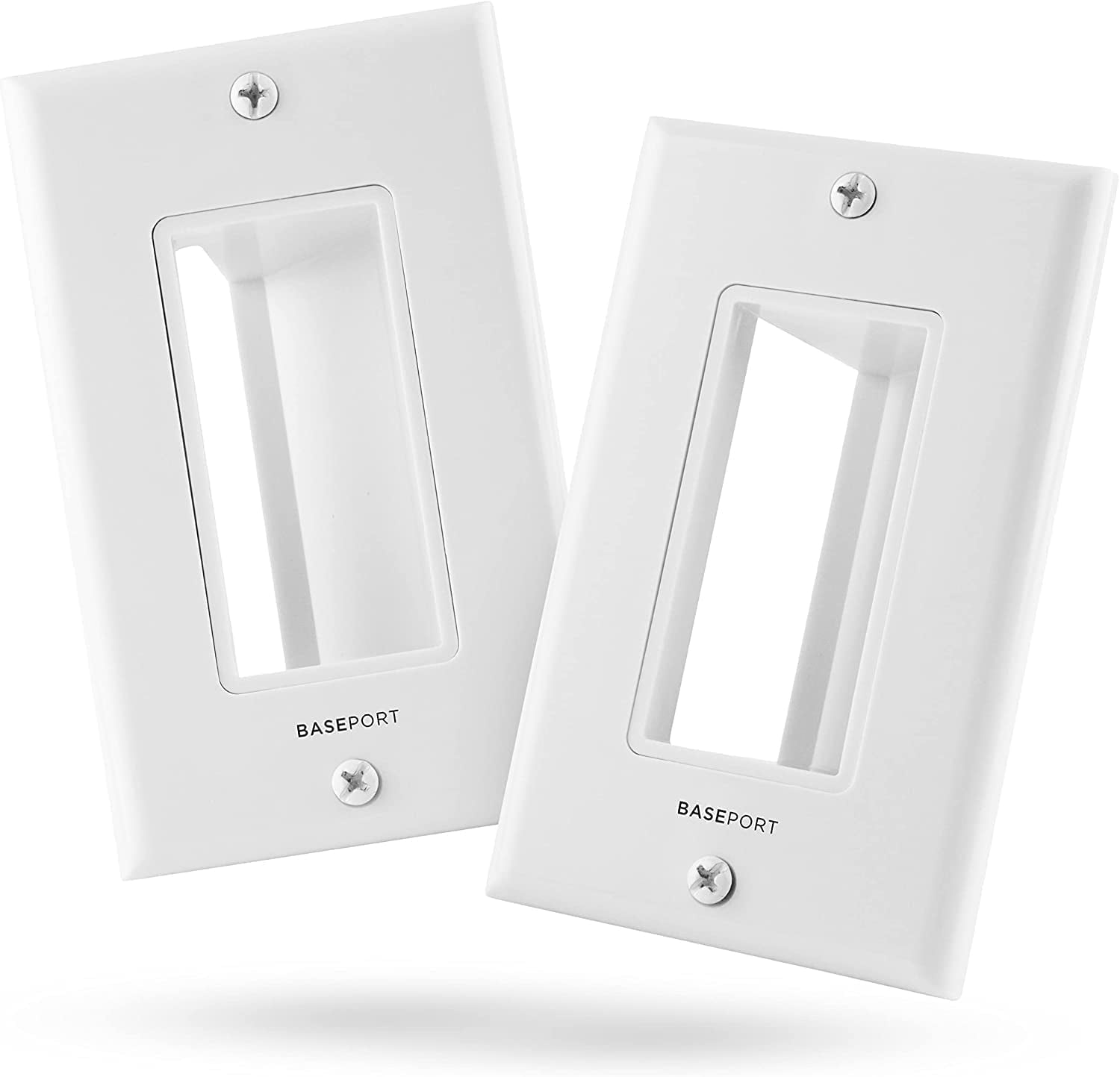 BASEPORT Recessed Wall Plate Cable Pass Through for In Wall Cable ...