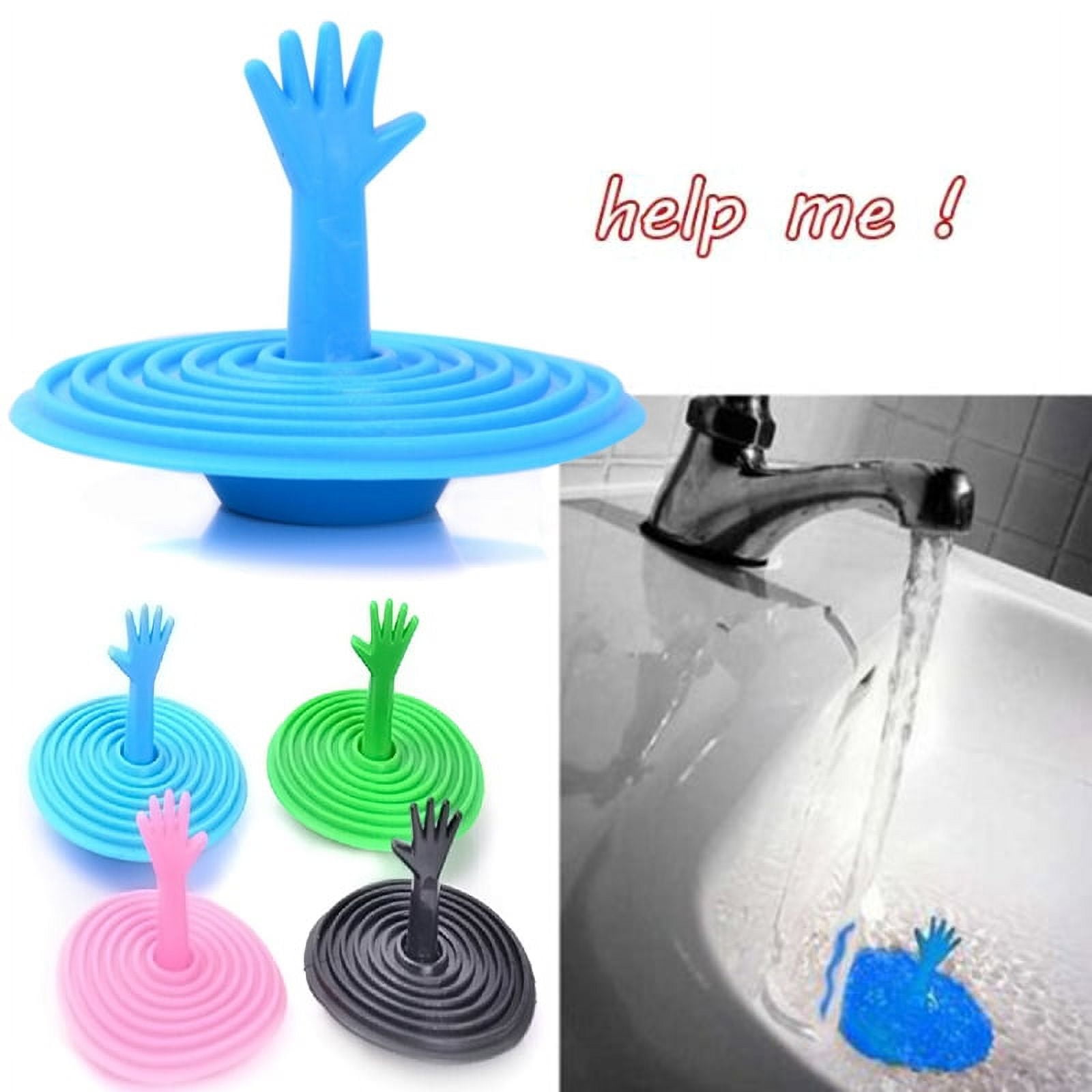 BASHI 1PC Washroom Hand Shape Sink Plug Water Rubber Sink J4D6 D8D7 ...