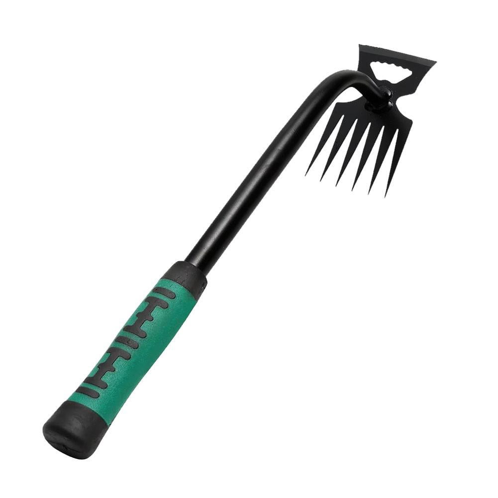 BASHI Six-Tooth Black Electrophoresis Green Glue Handle New Weeding ...