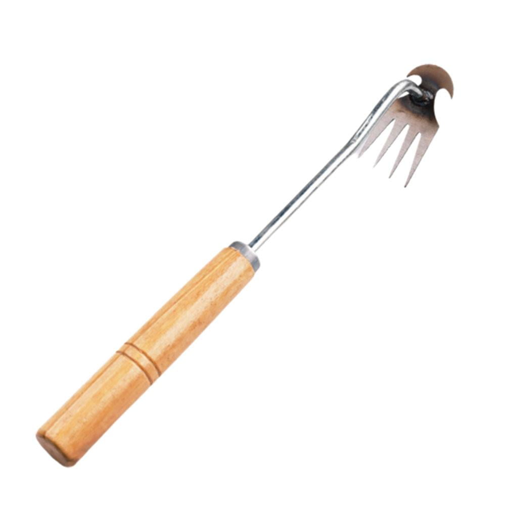 BASHI Stainless Steel Hand Weeder Rake Weeding Weed Remover Tool Garden ...