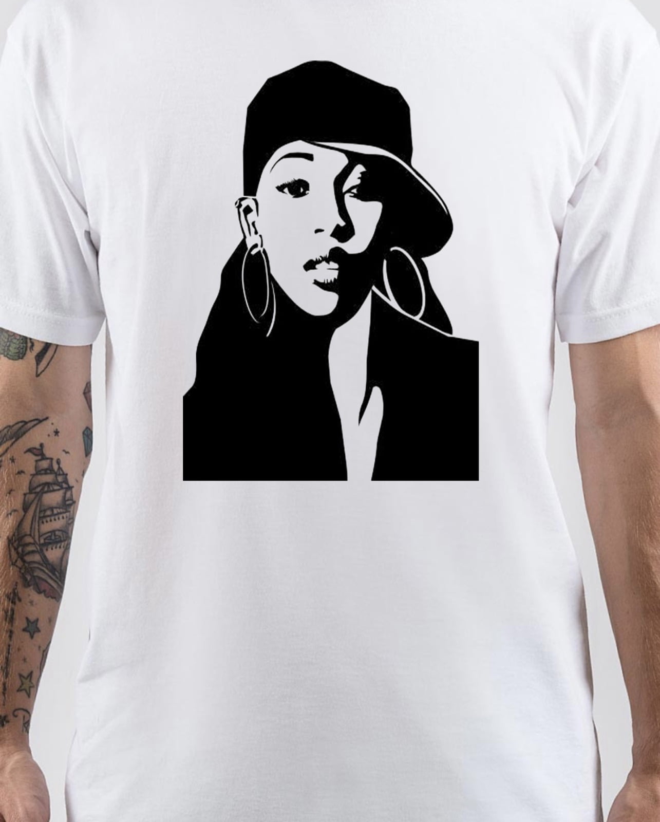 BASIC Missy Elliott rapper white T-shirt short sleeve All sizes ...