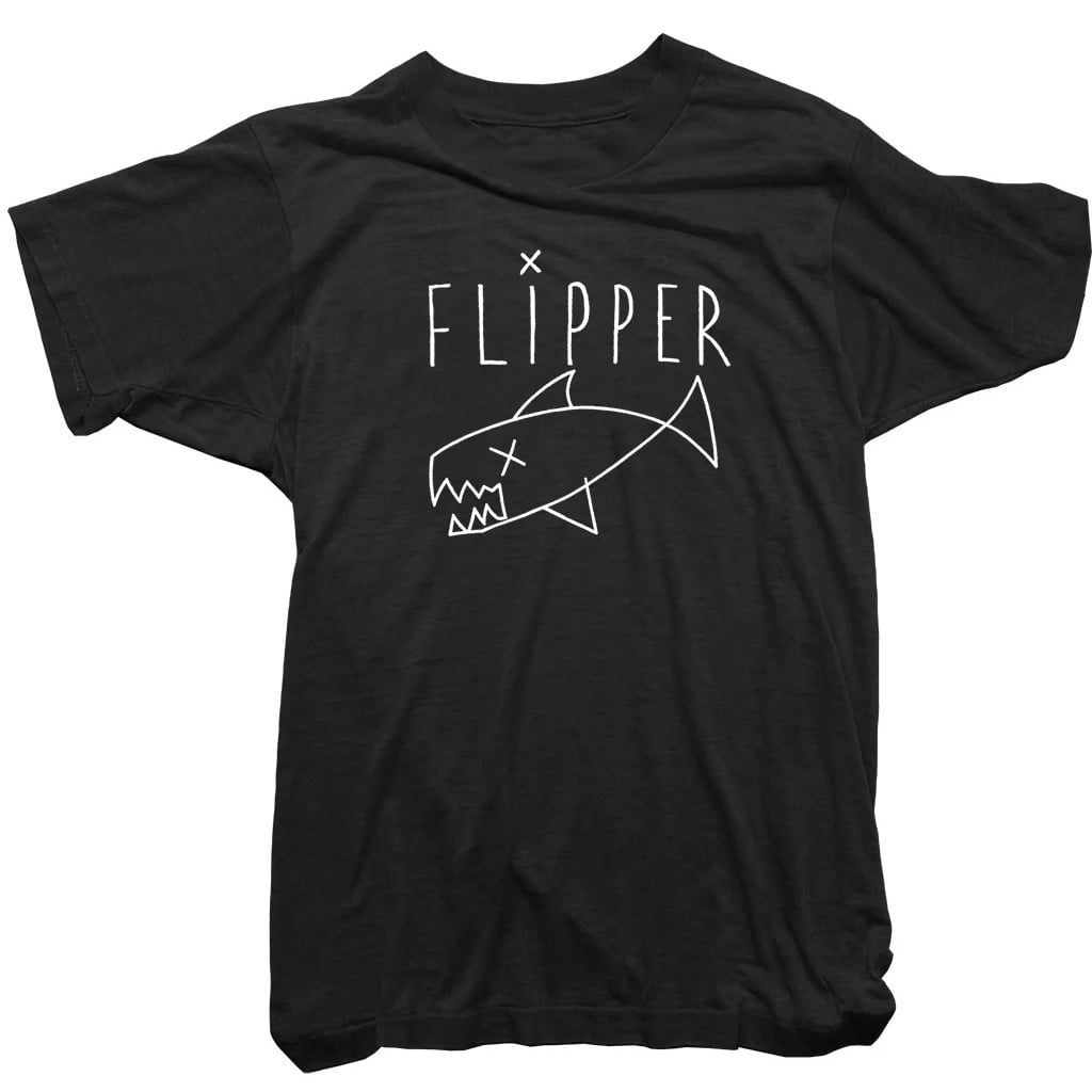 BASIC SHIRT Flipper rock band black T-shirt short sleeve All sizes ...