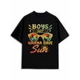 BASICTOGO Boys Just Wanna Have Sun Tee men's funny t shirts black ...