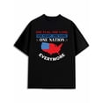 BASICTOGO Unite America Tee men graphic t-shirt black summer gifts New ...