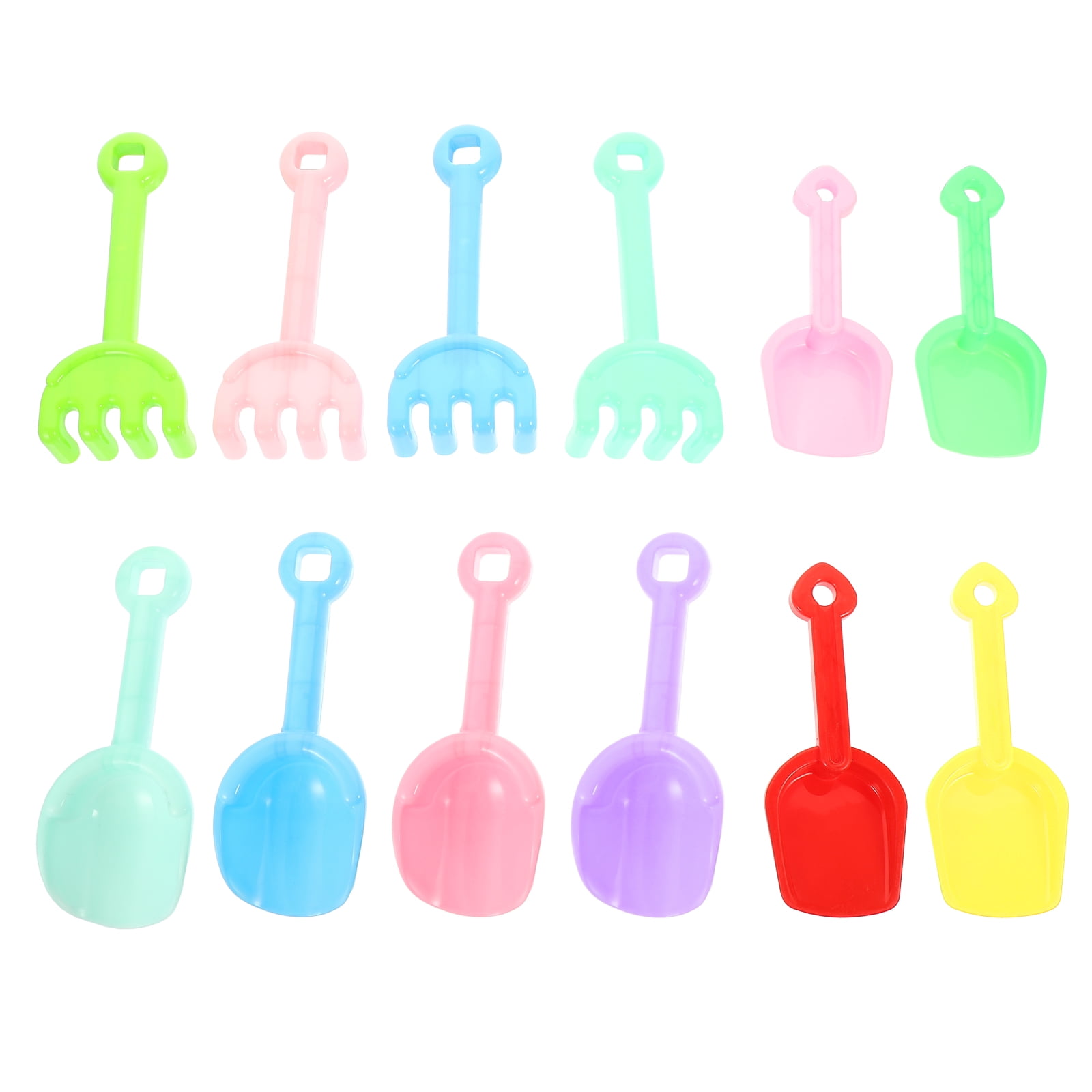 BASIOUS 12Pcs Sand Digging Shovel Beach Sand Shovels Kids Shovel ...