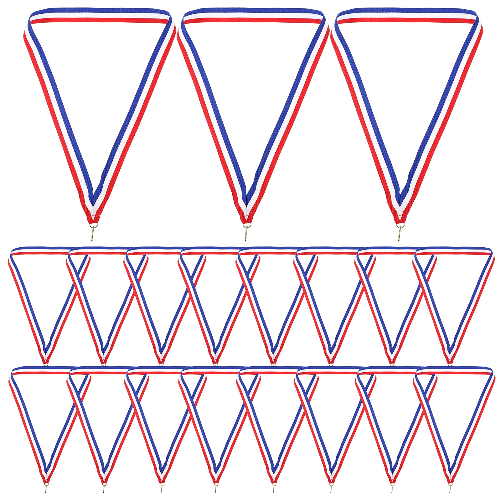 BASIOUS 20pcs Sport Party Medal Ribbons Sports Meeting Award Ribbons ...