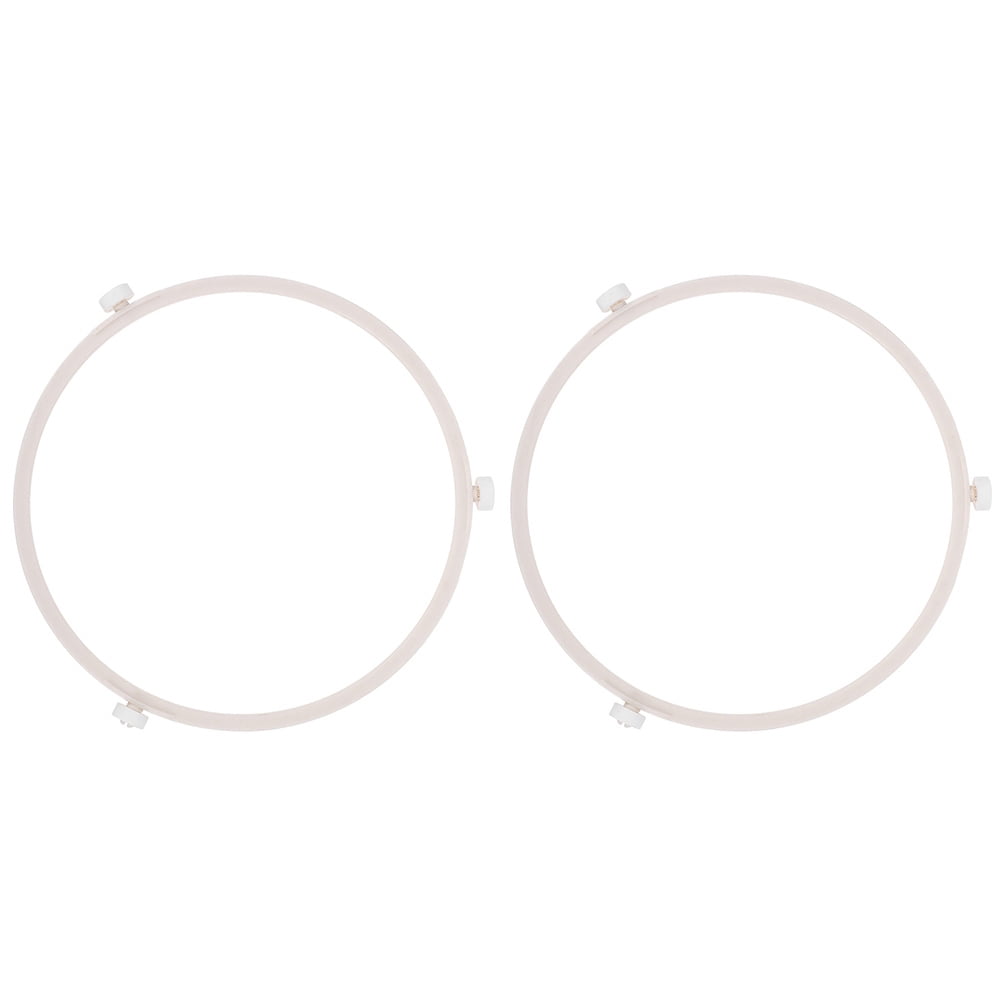 HONMEET Microwave Plate Stand Turntable Rack White 2Set 7.4X7.4X0.6in ...