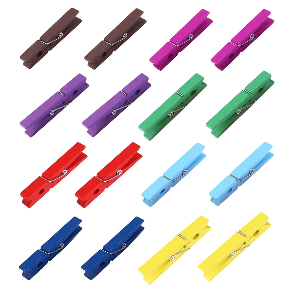HONMEET Clothes Preventing From Falling Clothes Pegs Random Color 40Pcs ...