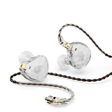 BASN MMCX Triple Driver in-Ear Monitors with Rich Bass, HiFi Stereo IEM ...