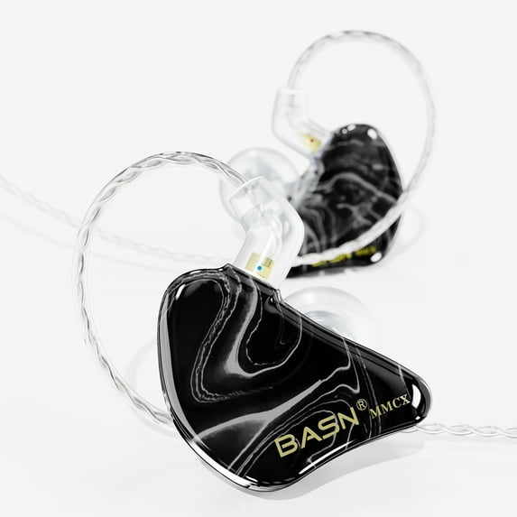 BASN MMCX in-Ear Monitors Headphones, Triple Drivers with Rich Bass ...