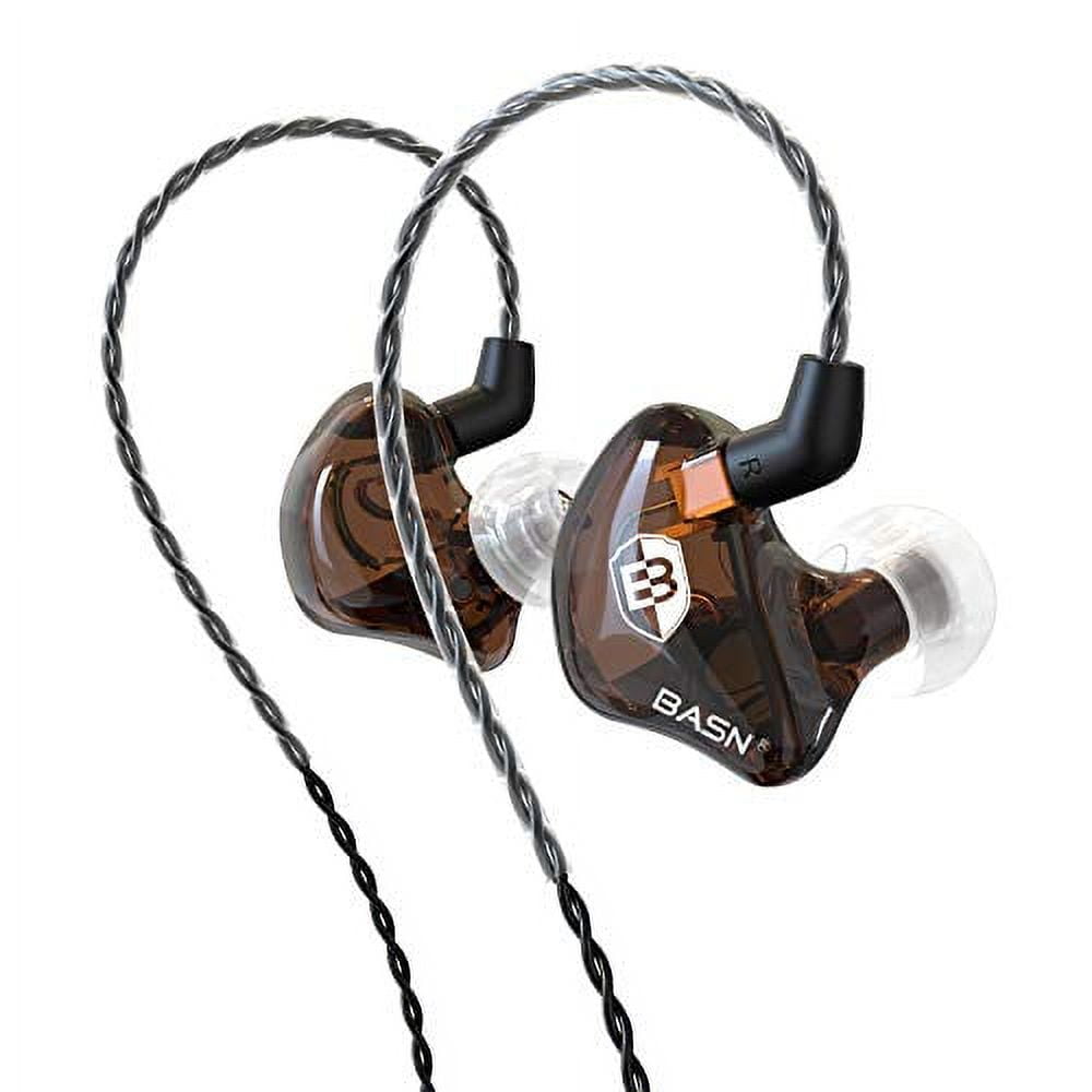 BASN in-Ear Monitor Headphones Dual Dynamic Drivers in Ear Earphones ...