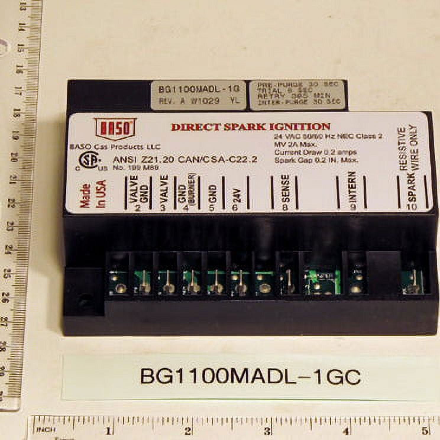 BASO C161KKD-1C Direct Spark Ignition Module For Lennox Replaces G ...