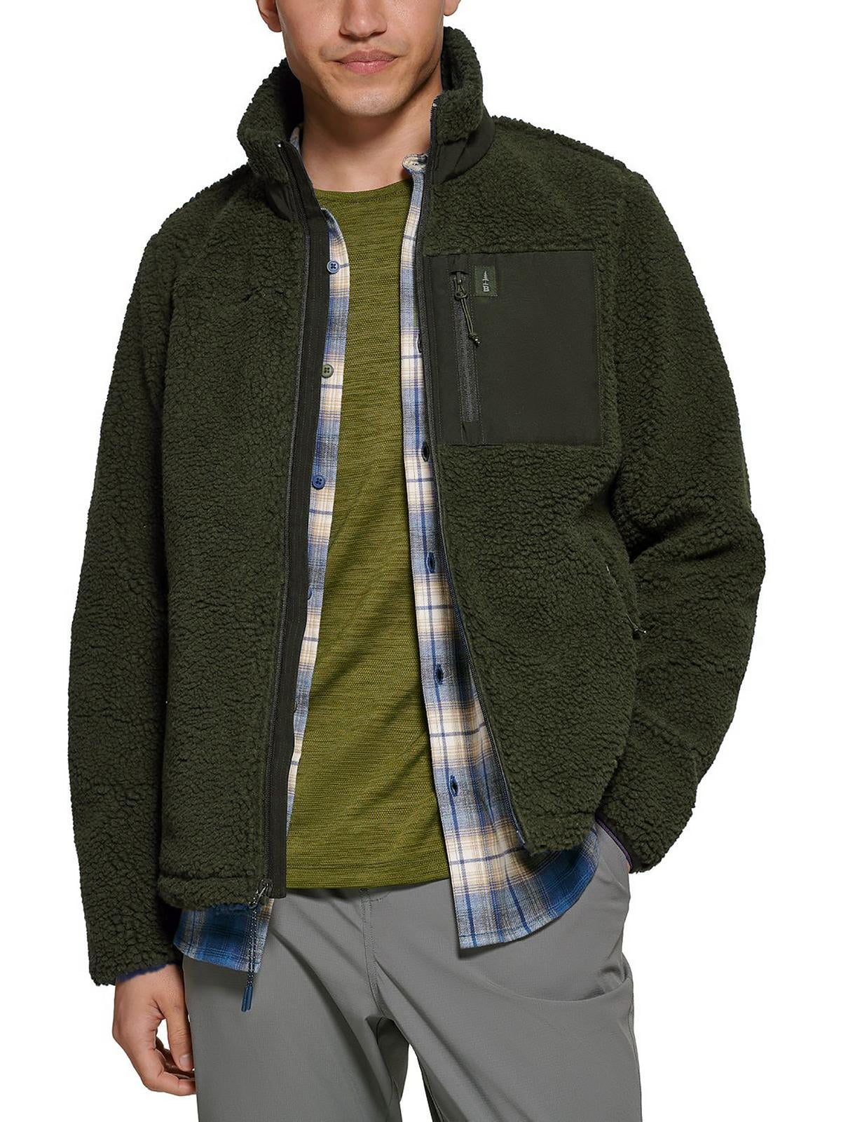 BASS OUTDOOR Mens Faux Fur Short Teddy Coat - Walmart.com