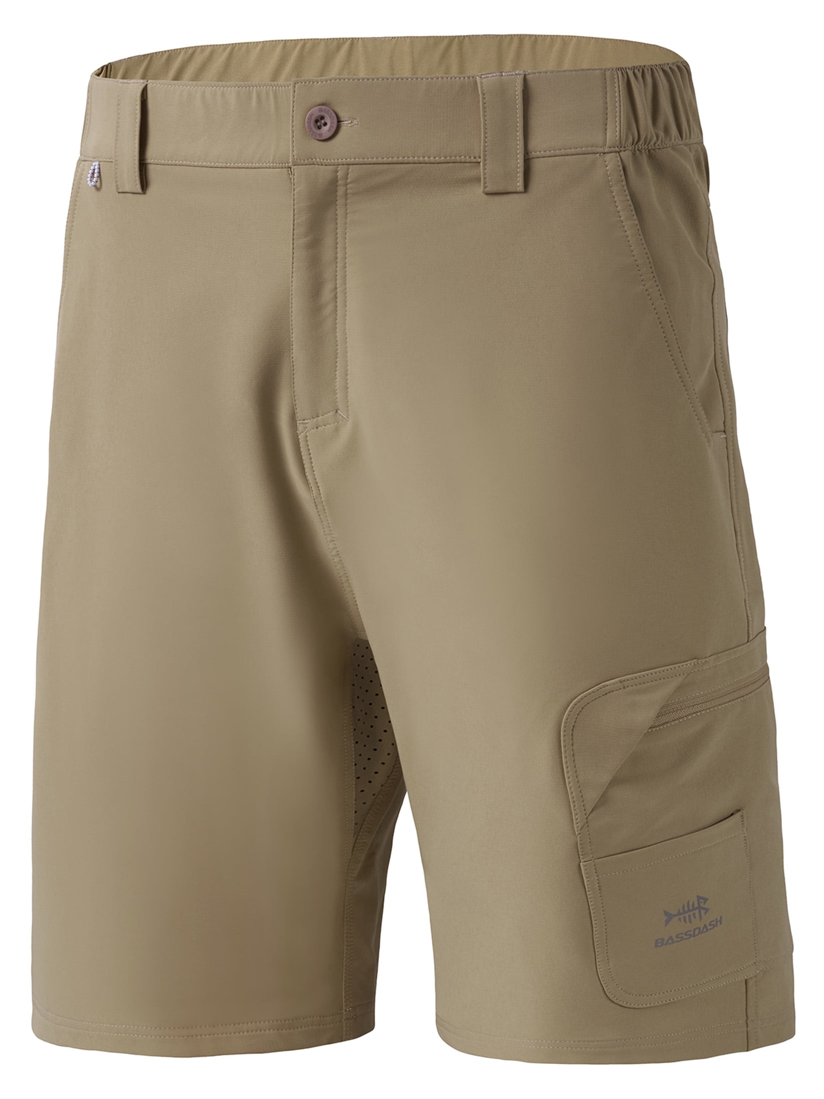 BASSDASH FP01M 10.5” Mens Fishing Cargo Shorts Quick Dry UPF 50+ Water ...