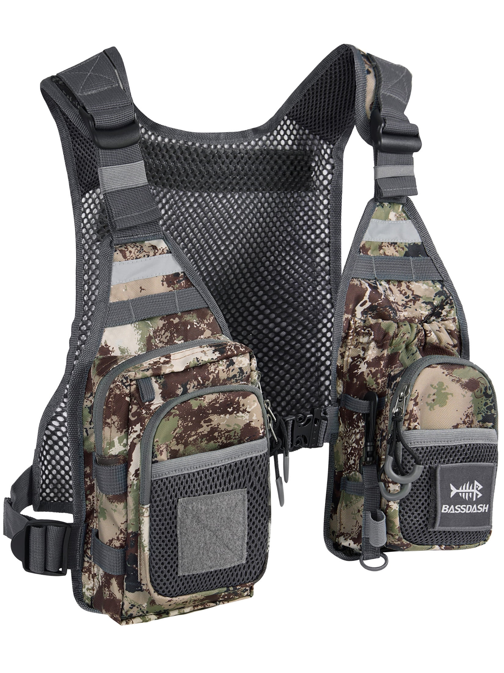Bassdash, Fishing Vest, FV08 Ultra Lightweight Multicolor, One Size ...