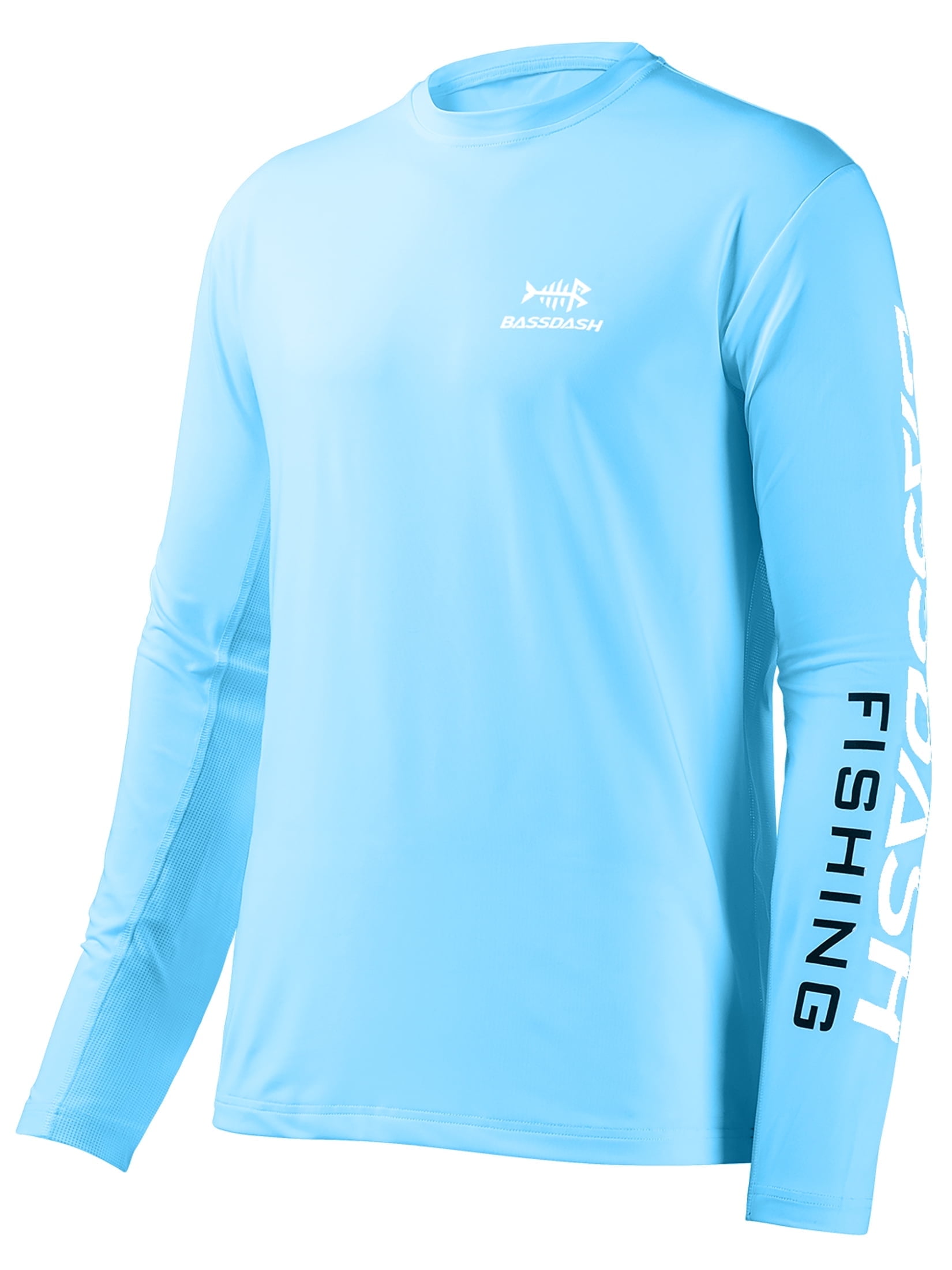 Bassdash UV Sun Protection T Shirt for Men Long Sleeve UPF 50+ Moisture ...