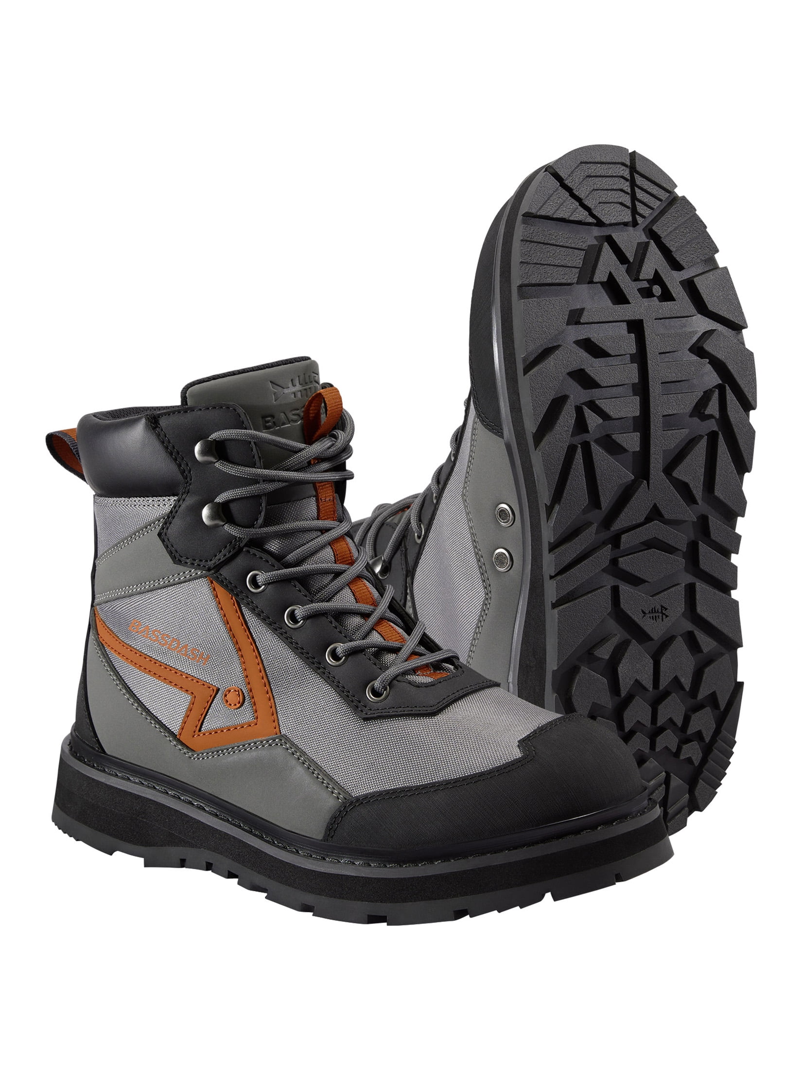 BASSDASH Flex Men’s Wading Boots Lightweight Anti-Slip Rubber Sole Fly ...