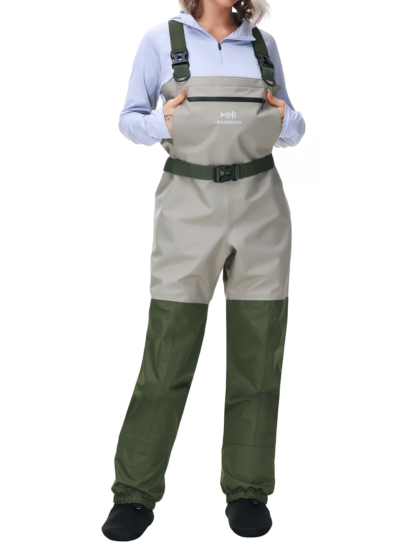 BASSDASH IMMERSE Women’s Breathable Stocking Foot Fishing Waders ...