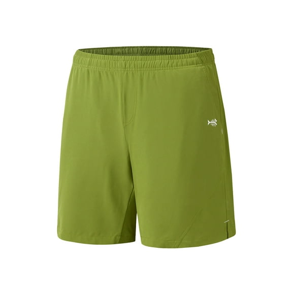 BASSDASH Men’s 7” Fishing Shorts UPF 50+ Lightweight Water Resistant ...