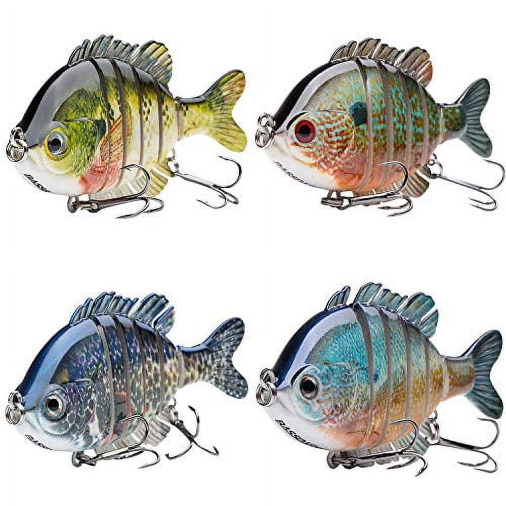 BASSDASH SwimPanfish Multi Jointed Panfish Bluegill Swimbaits Topwater ...