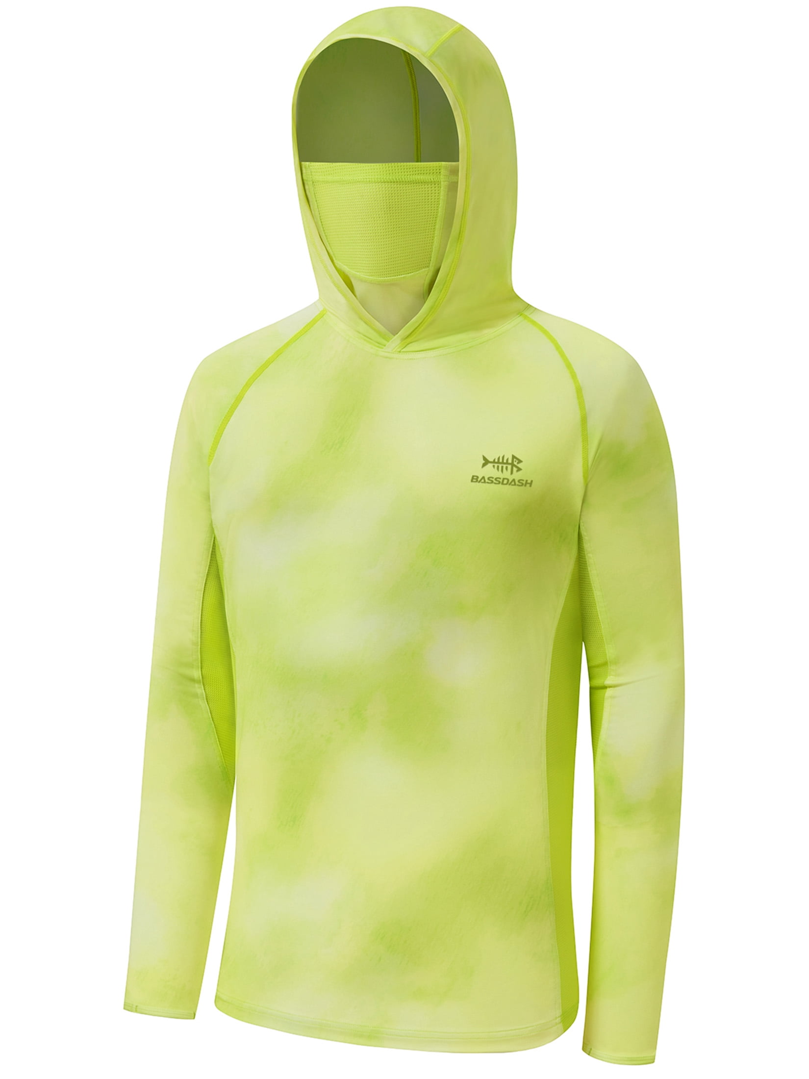 BASSDASH UPF 50+ Men’s Fishing Hoodie Shirts with Mask Camo UV Long ...
