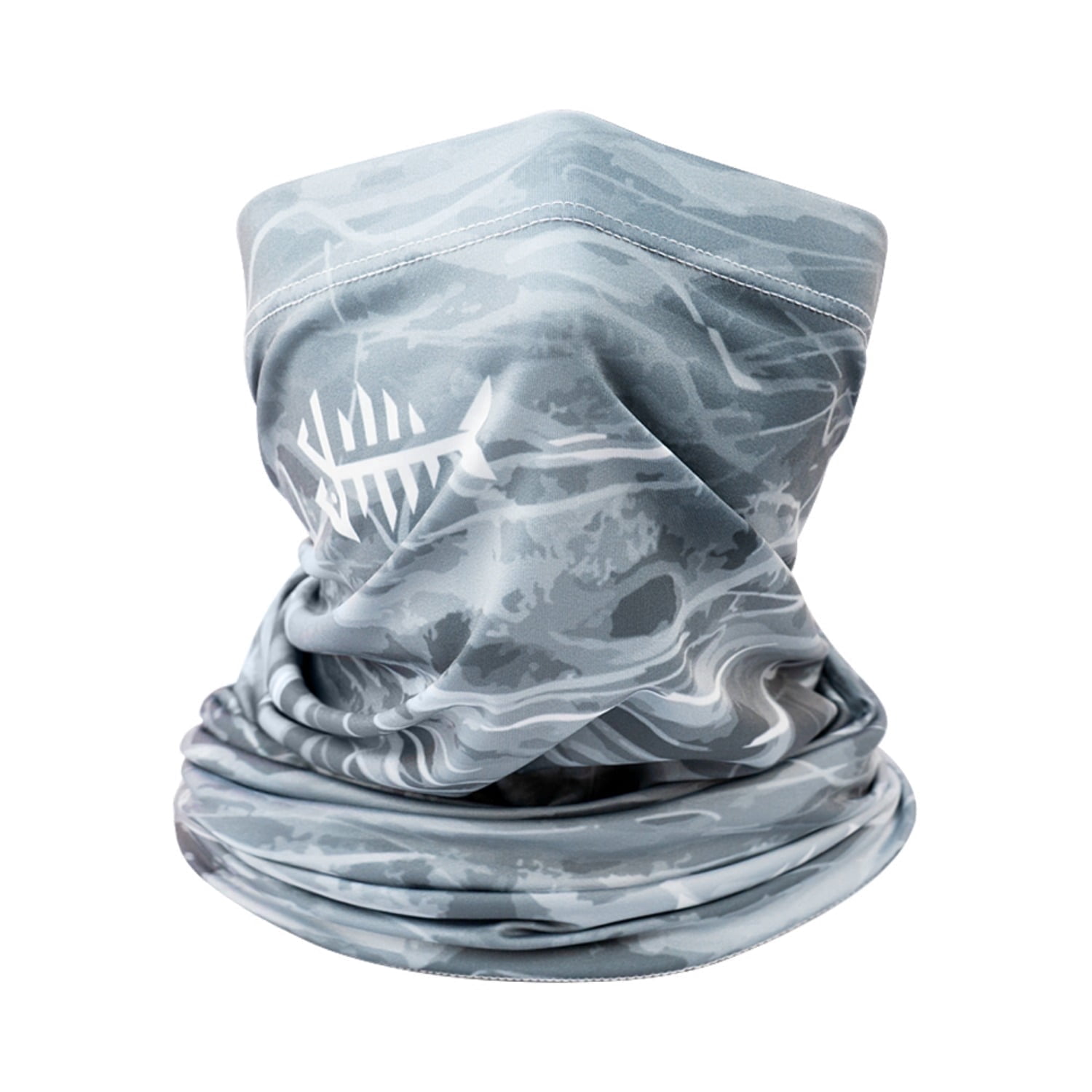 Bassdash Adjustable UPF 50+ UV Sun Protection Face Mask, Grey Camo, 1 ...