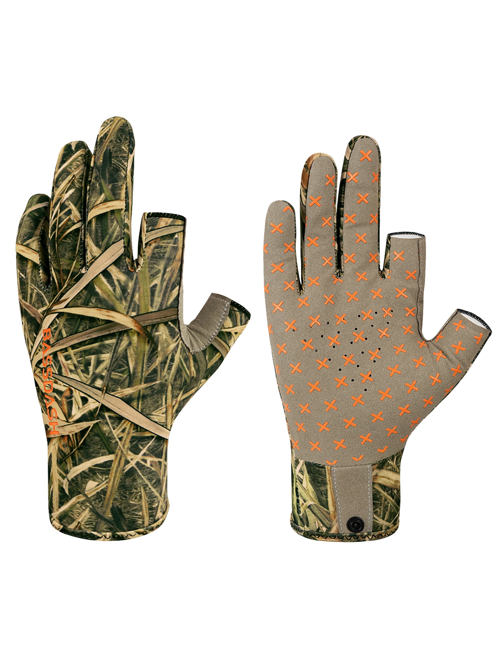 BASSDASH Unisex Fingerless Camo Hunting Gloves for Men's Women's Early ...
