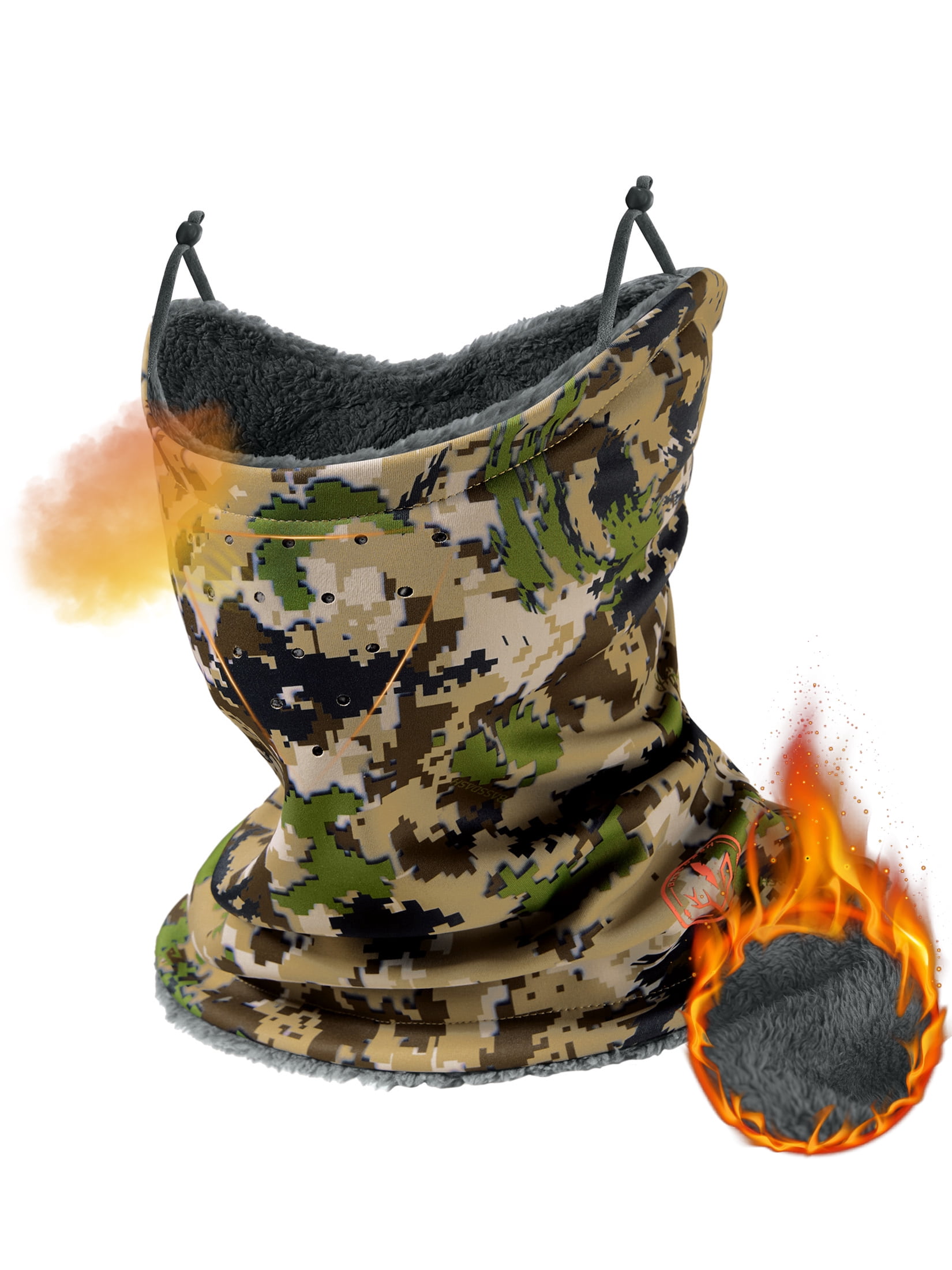 BASSDASH Unisex Winter Neck Gaiter Warmer Insulated Fleece Hunting Face ...