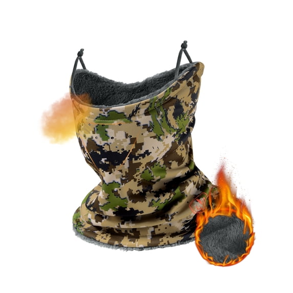 BASSDASH Unisex Winter Neck Gaiter Warmer Insulated Fleece Hunting Face ...