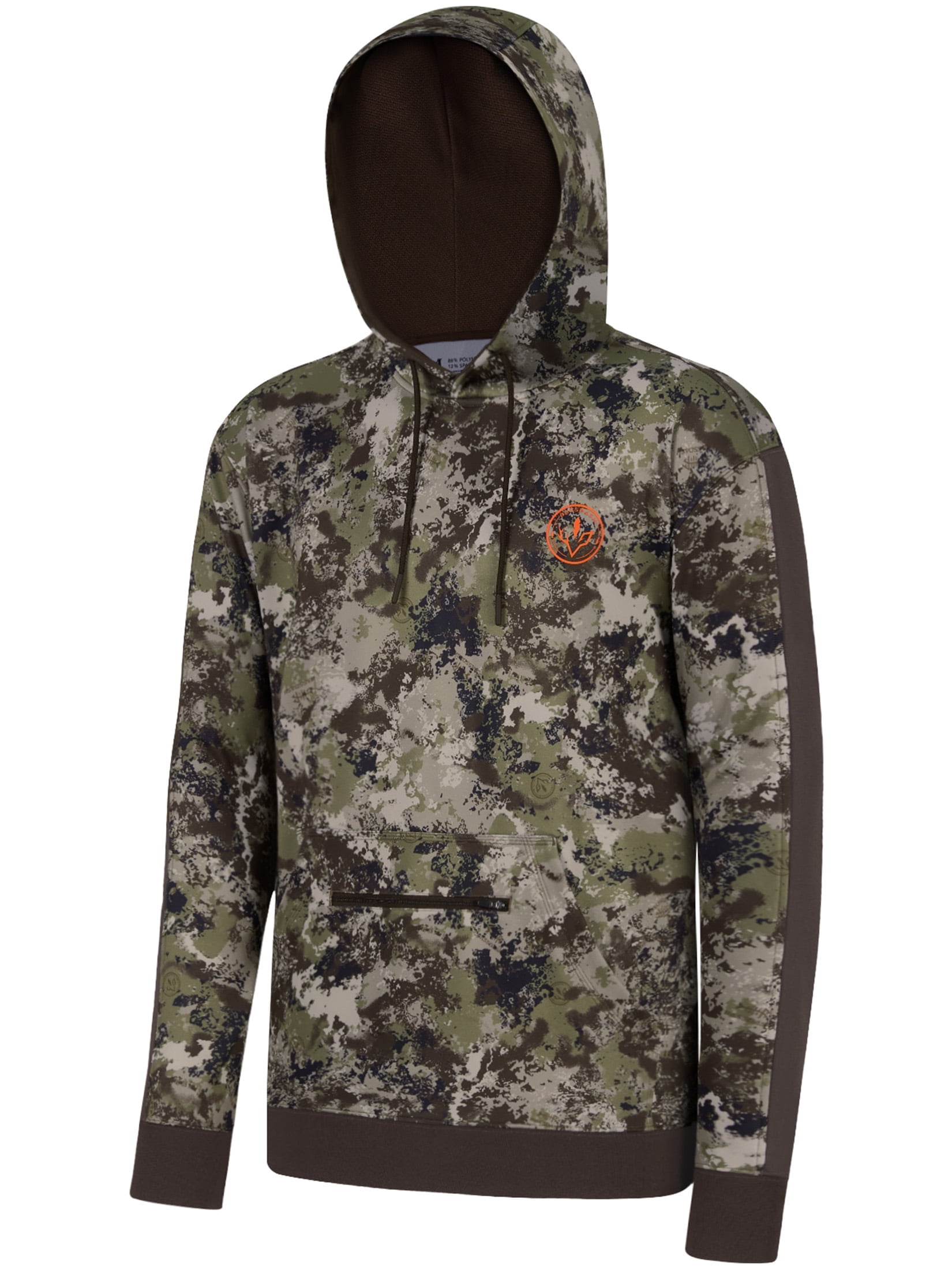 BASSDASH Men’s Hunting Fleece Hoodie Midweight Water Resistant ...