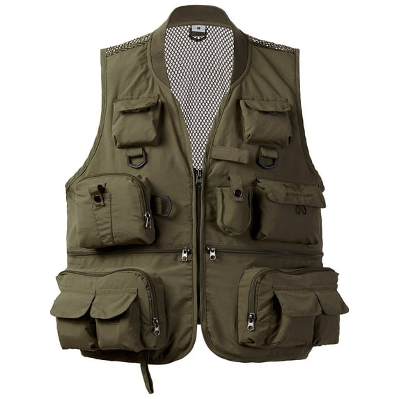 BASSDASH Versatile Men's Women's Fishing Photography Vest with Mesh ...