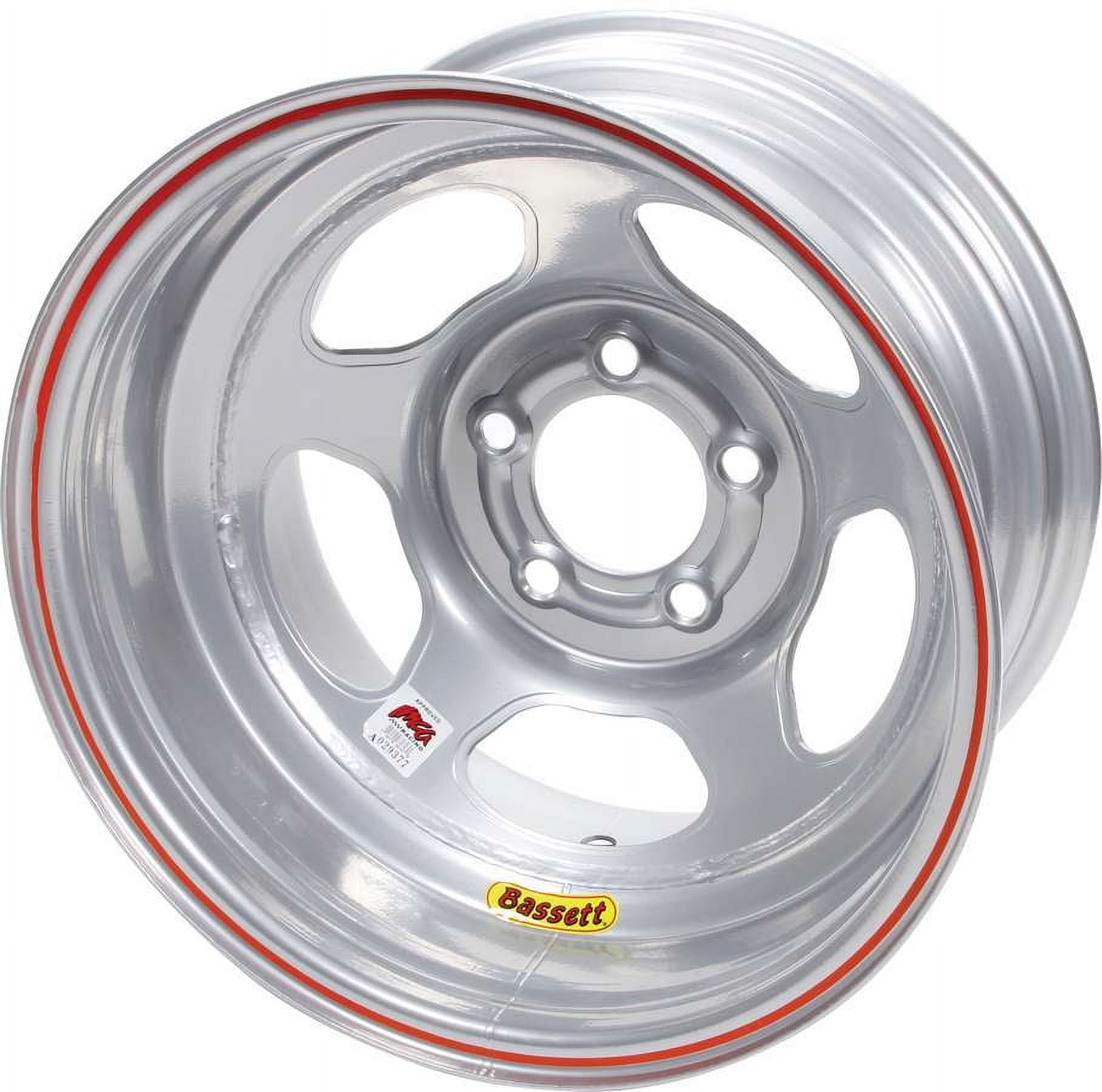 BASSETT 58AC2IS Wheels 15x8 IMCA Silver Inertia 5x4.75 - Walmart.com