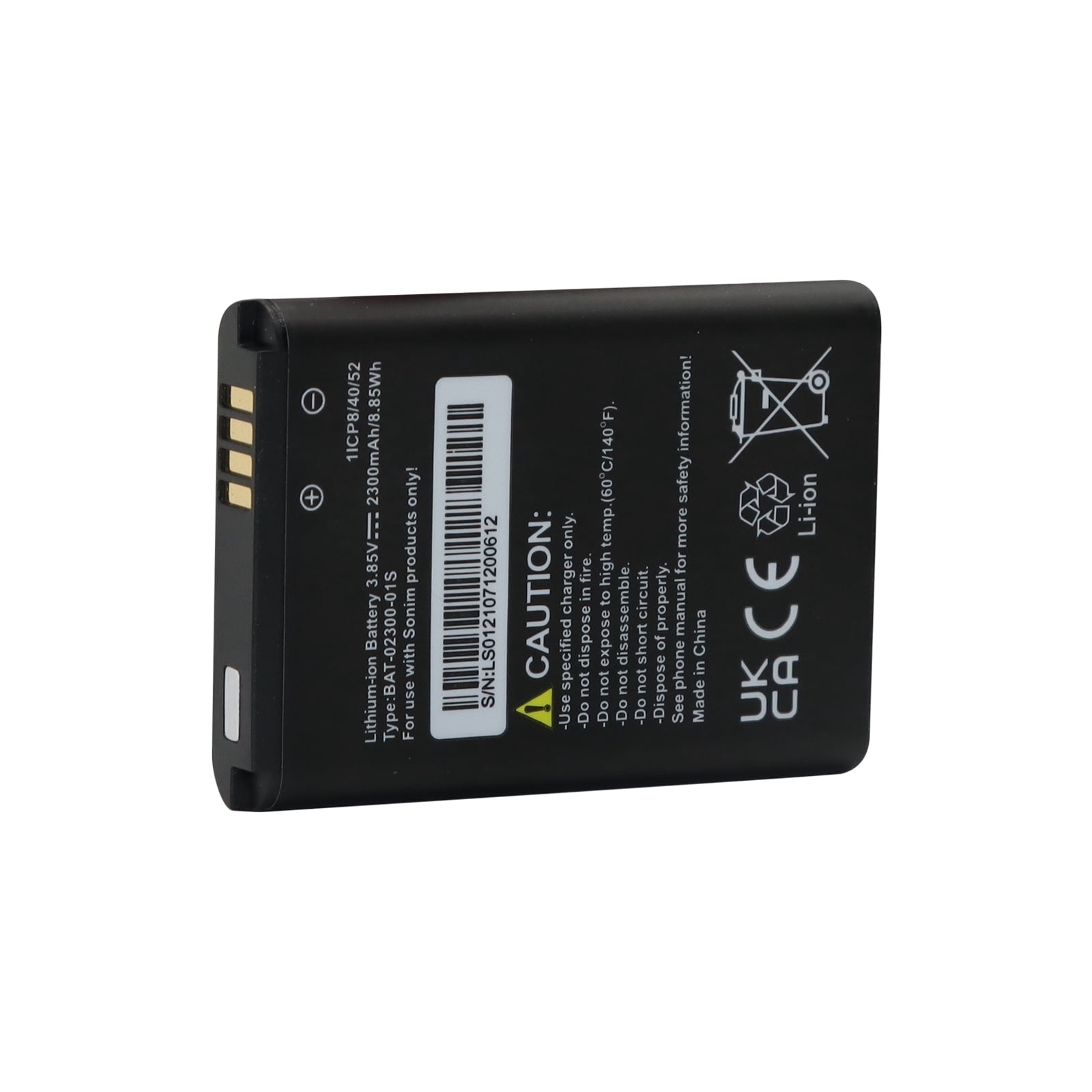 BAT-02300-01S Replacement Cell Phone Battery Compatible for Sonim XP3 ...