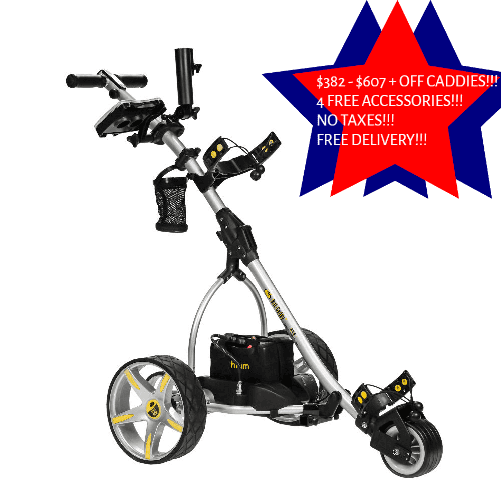 BATCADDY X3R Advanced Lithium 36-Hole Battery Powered Golf Push Cart ...