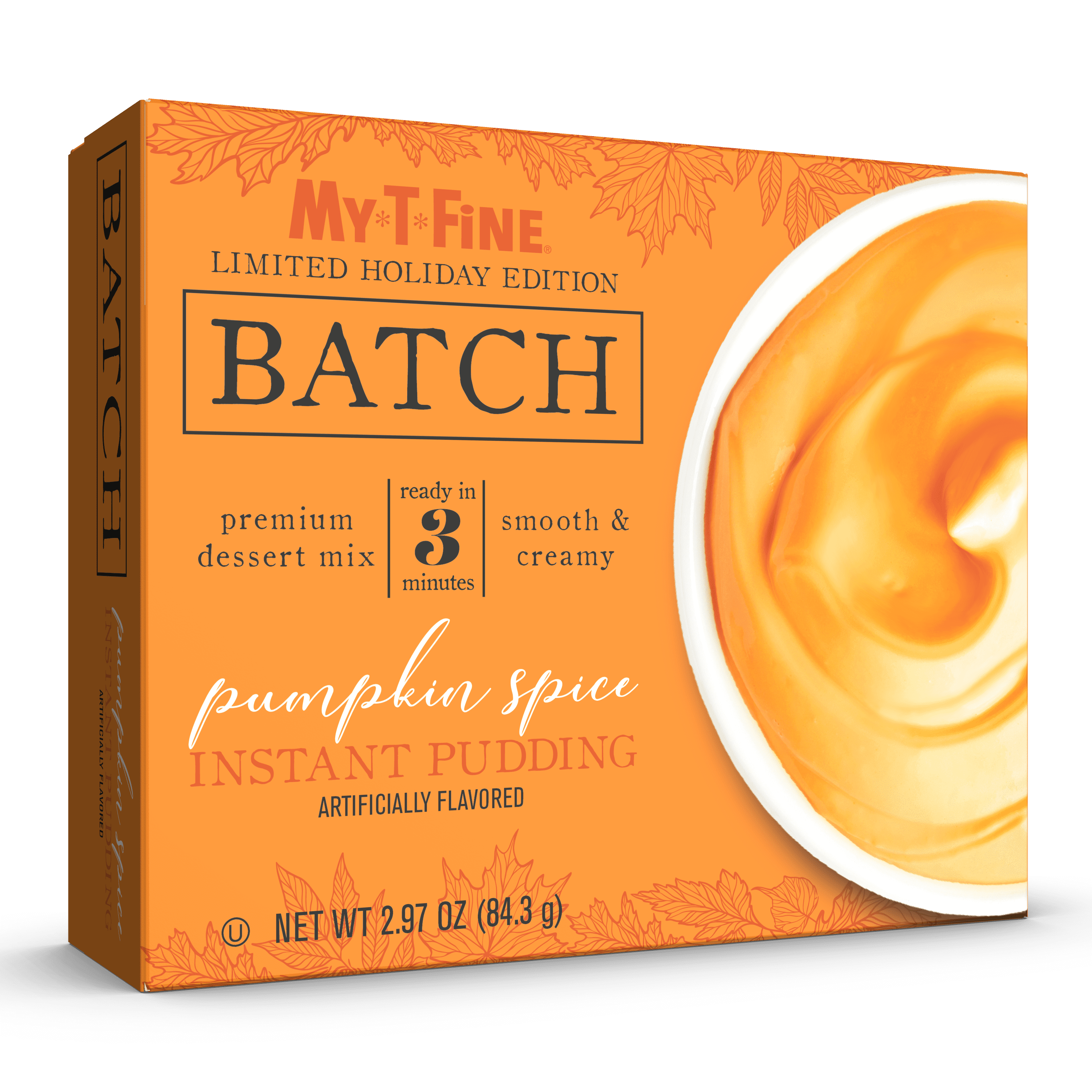 BATCH My-T-Fine Pumpkin Spice Instant Pudding and Dessert Mix, 4 ...