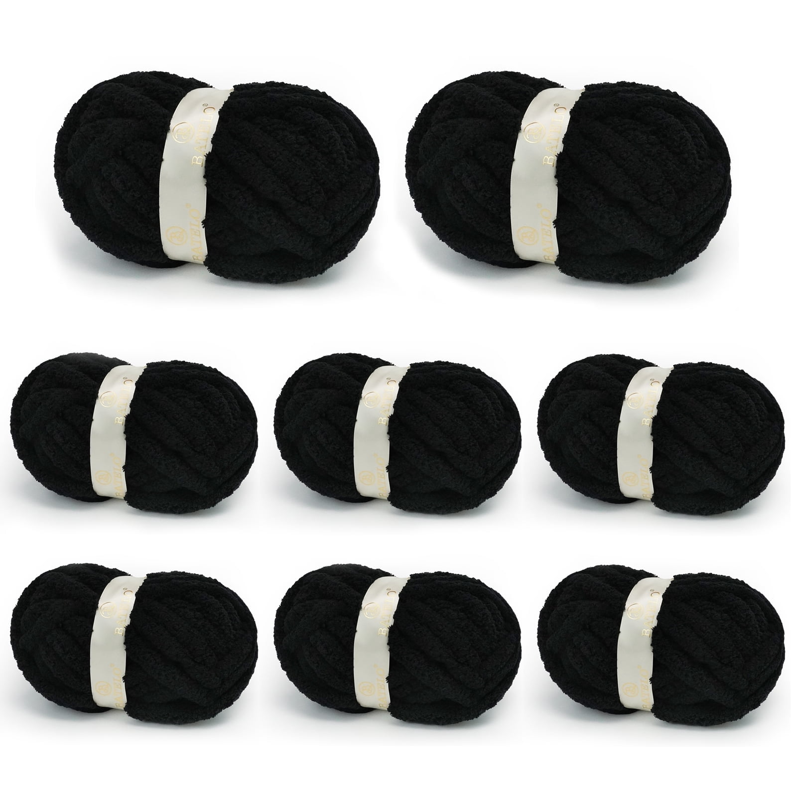 BATELO 8 Skein Chunky Yarn for Hand Knitting, Big Blanket Yarn Jumbo ...